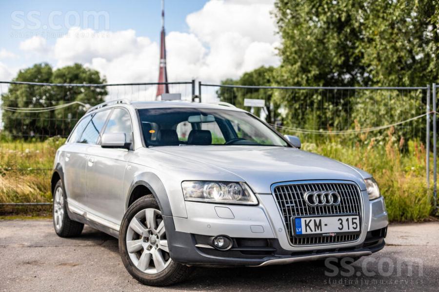 Grey Audi Allroad 2006 in Riga, with an engine capacity of 3.00 L and mileage of 306 thousand km for 4990 €, photo 4 on AUTOMOTO.COM.LV