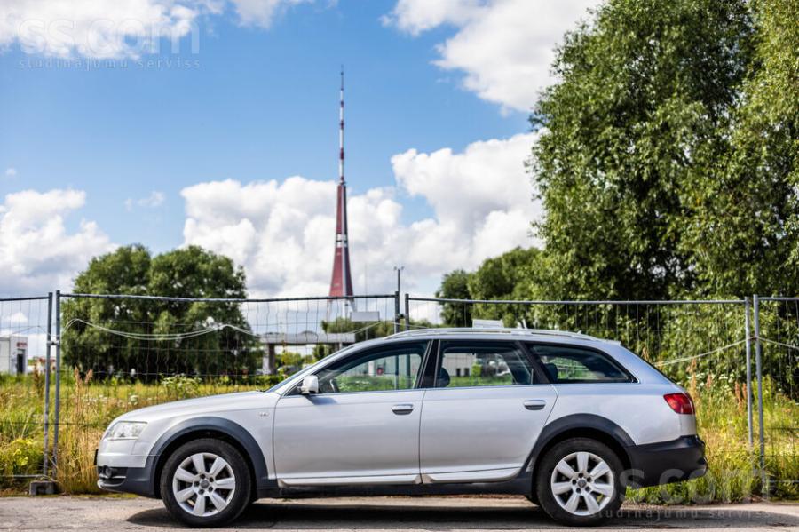 Grey Audi Allroad 2006 in Riga, with an engine capacity of 3.00 L and mileage of 306 thousand km for 4990 €, photo 5 on AUTOMOTO.COM.LV