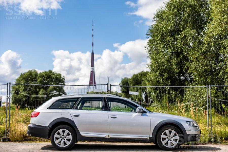 Grey Audi Allroad 2006 in Riga, with an engine capacity of 3.00 L and mileage of 306 thousand km for 4990 €, photo 6 on AUTOMOTO.COM.LV