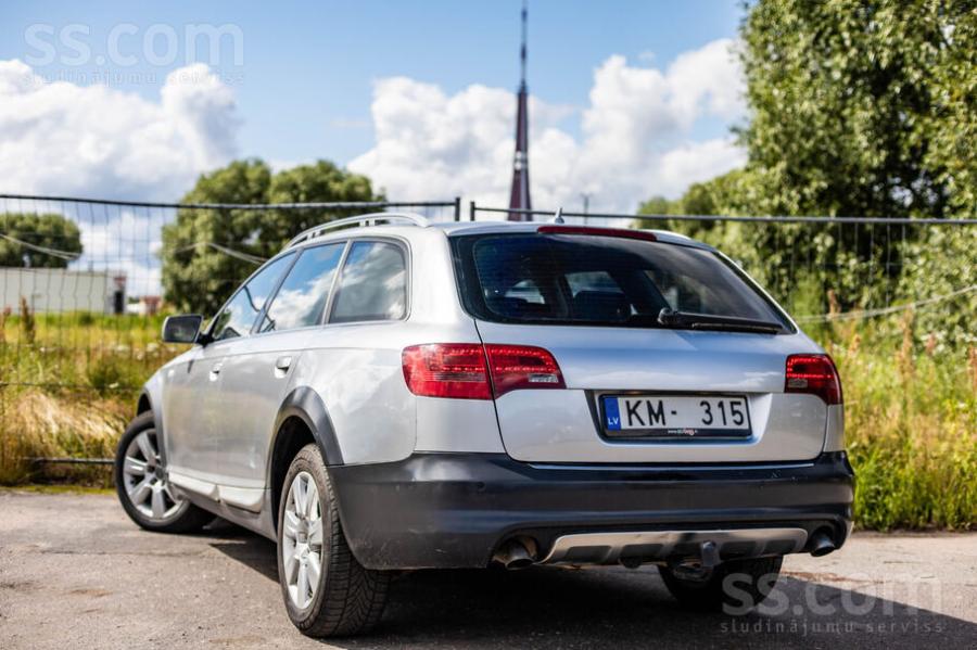 Grey Audi Allroad 2006 in Riga, with an engine capacity of 3.00 L and mileage of 306 thousand km for 4990 €, photo 7 on AUTOMOTO.COM.LV