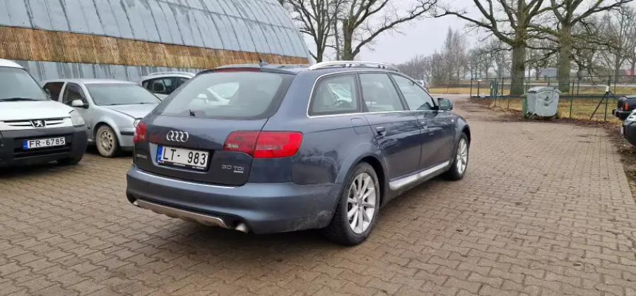 Pelēks Audi Allroad 2007 Valmiera, ar dzinēja tilpumu 3.00 L un nobraukumu 454 tūkst. km par 3750 €, foto 4 vietnē AUTOMOTO.COM.LV