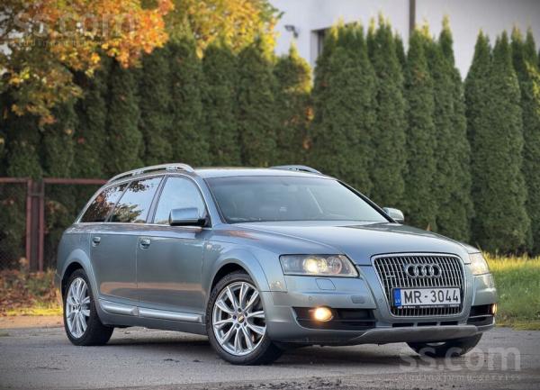 Grey Audi Allroad 2007 in Jelgava, with an engine capacity of 2.70 L and mileage of 348 thousand km for 3990 €, photo 1 on AUTOMOTO.COM.LV