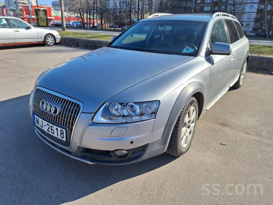 Grey Audi Allroad 2008 in Riga, with an engine capacity of 2.70 L and mileage of 336 thousand km for 2400 €, photo 1 on AUTOMOTO.COM.LV