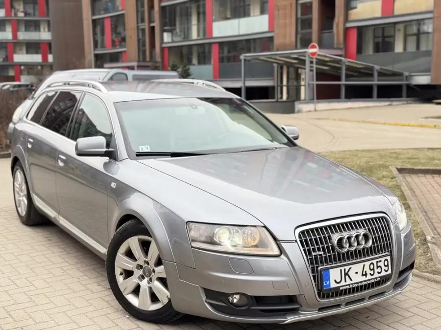 Pelēks Audi Allroad 2008 Rīga, ar dzinēja tilpumu 3.00 L un nobraukumu 392 tūkst. km par 4290 €, foto 1 vietnē AUTOMOTO.COM.LV