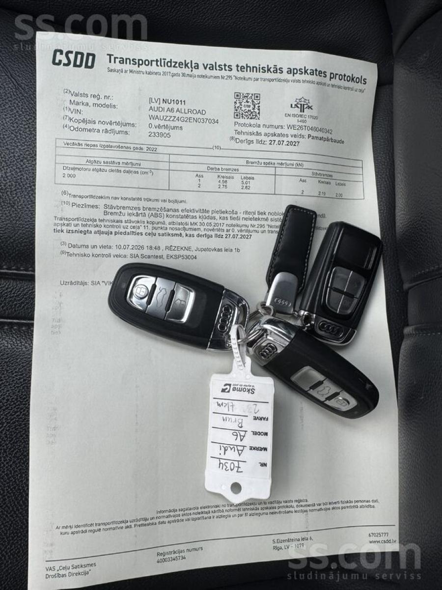 Pelēks Audi Allroad 2013 Rēzekne, ar dzinēja tilpumu 3.00 L un nobraukumu 234 tūkst. km par 14500 €, foto 32 vietnē AUTOMOTO.COM.LV
