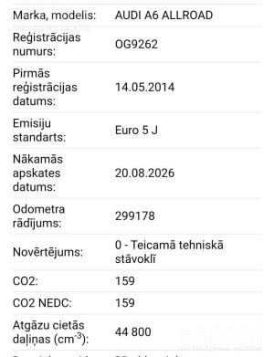 Grey Audi Allroad 2014 in Riga, with an engine capacity of 3.00 L and mileage of 0 thousand km for 11990 €, photo 35 on AUTOMOTO.COM.LV