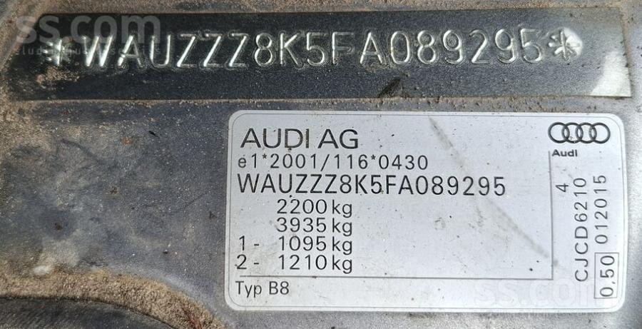 Pelēks Audi Allroad 2015 Rīga, ar dzinēja tilpumu 2.00 L un nobraukumu 302 tūkst. km par 11700 €, foto 23 vietnē AUTOMOTO.COM.LV