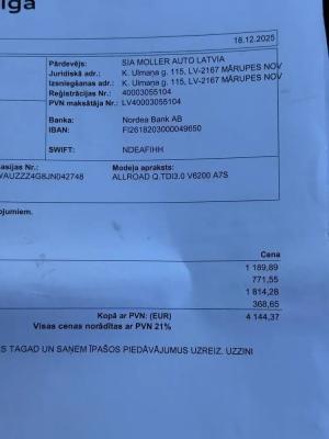Audi Allroad 2018 Rīga, ar dzinēja tilpumu 3.00 L un nobraukumu 256 tūkst. km par 14000 €, foto 26 vietnē AUTOMOTO.COM.LV