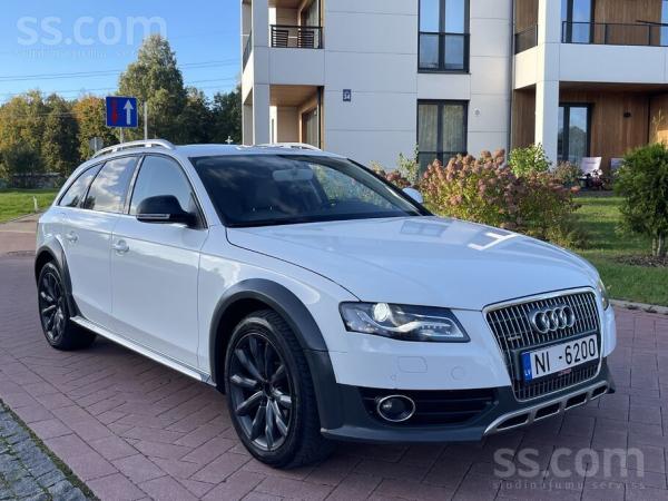 White Audi Allroad 2010 in Riga, with an engine capacity of 3.00 L and mileage of 321 thousand km for 5990 €, photo 1 on AUTOMOTO.COM.LV