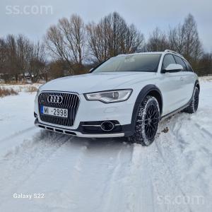 White Audi Allroad 2014 in Riga, with an engine capacity of 3.00 L and mileage of 280 thousand km for 13950 €, photo  on AUTOMOTO.COM.LV