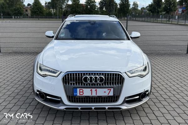 White Audi Allroad 2012 in Jelgava, with an engine capacity of 3.00 L and mileage of 185 thousand km for 14950 €, photo 4 on AUTOMOTO.COM.LV