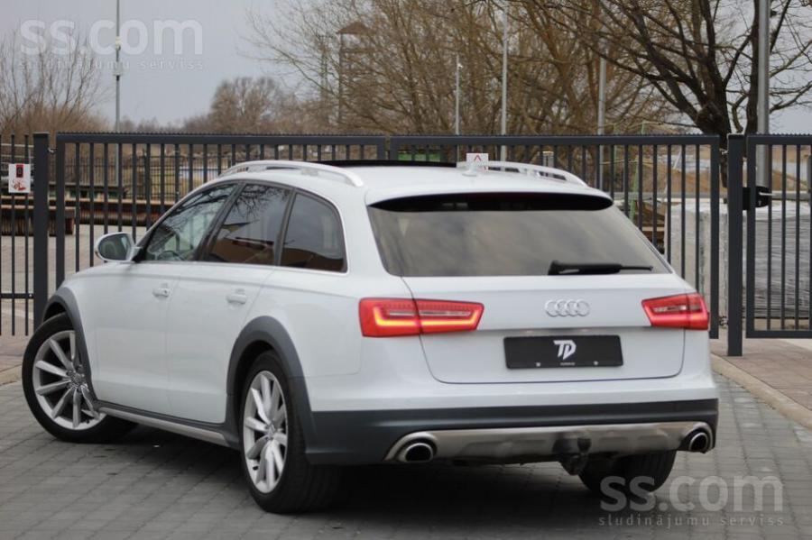 White Audi Allroad 2013 in Jelgava, with an engine capacity of 3.00 L and mileage of 285 thousand km for 12500 €, photo 6 on AUTOMOTO.COM.LV
