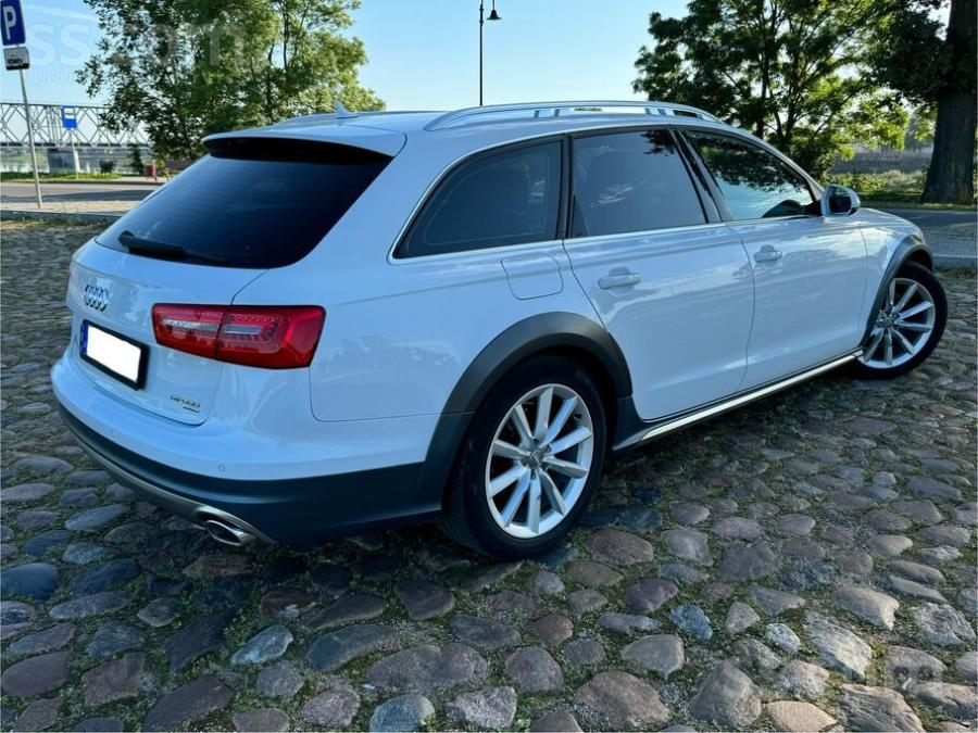 White Audi Allroad 2013 in Riga, with an engine capacity of 3.00 L and mileage of 0 thousand km for 11500 €, photo 5 on AUTOMOTO.COM.LV