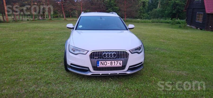 White Audi Allroad 2014 in Daugavpils, with an engine capacity of 3.00 L and mileage of 281 thousand km for 10600 €, photo 1 on AUTOMOTO.COM.LV