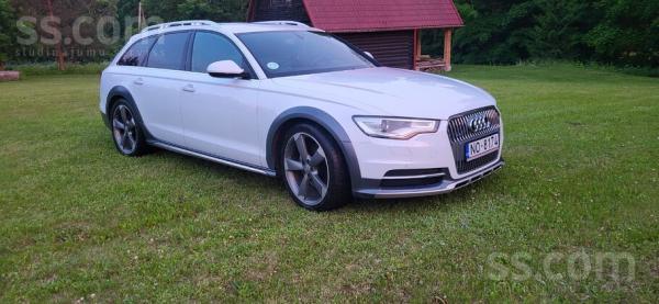 White Audi Allroad 2014 in Talsi, with an engine capacity of 3.00 L and mileage of 281 thousand km for 10050 €, photo 4 on AUTOMOTO.COM.LV