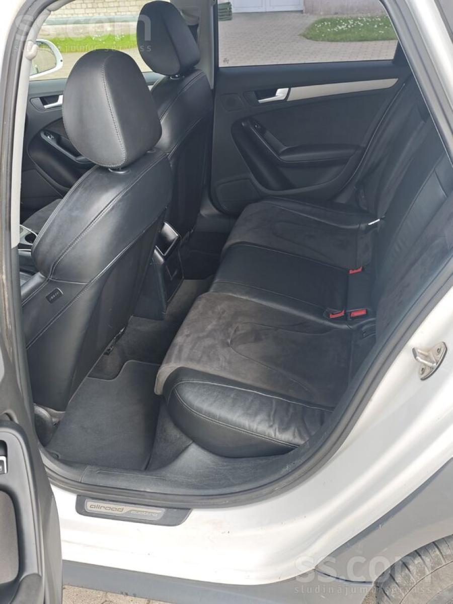 White Audi Allroad 2014 in Ventspils, with an engine capacity of 2.00 L and mileage of 340 thousand km for 8450 €, photo 6 on AUTOMOTO.COM.LV
