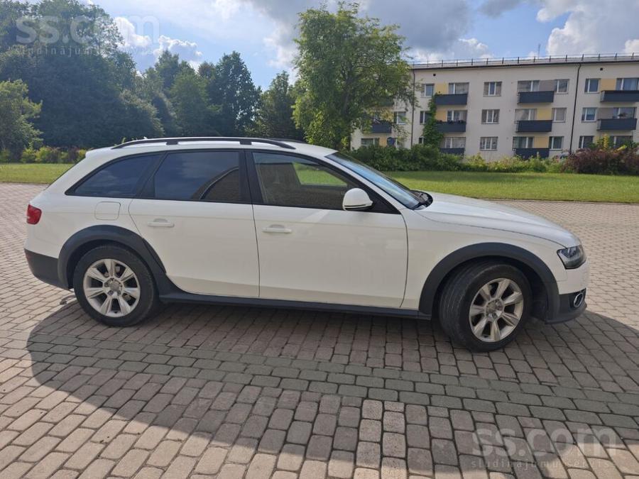 White Audi Allroad 2014 in Ventspils, with an engine capacity of 2.00 L and mileage of 340 thousand km for 8450 €, photo 9 on AUTOMOTO.COM.LV