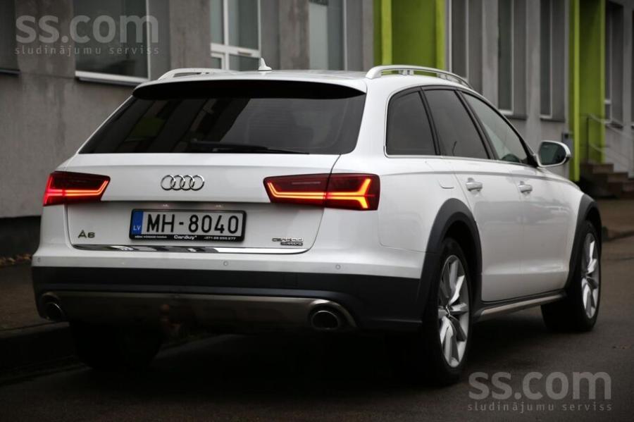 White Audi Allroad 2015 in Riga, with an engine capacity of 3.00 L and mileage of 0 thousand km for 10995 €, photo 7 on AUTOMOTO.COM.LV