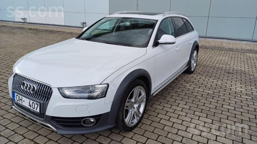 White Audi Allroad 2016 in Dobele, with an engine capacity of 3.00 L and mileage of 275 thousand km for 11790 €, photo 4 on AUTOMOTO.COM.LV