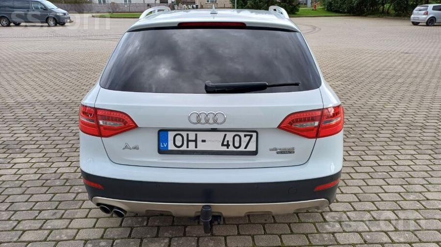 White Audi Allroad 2016 in Dobele, with an engine capacity of 3.00 L and mileage of 275 thousand km for 11790 €, photo 8 on AUTOMOTO.COM.LV