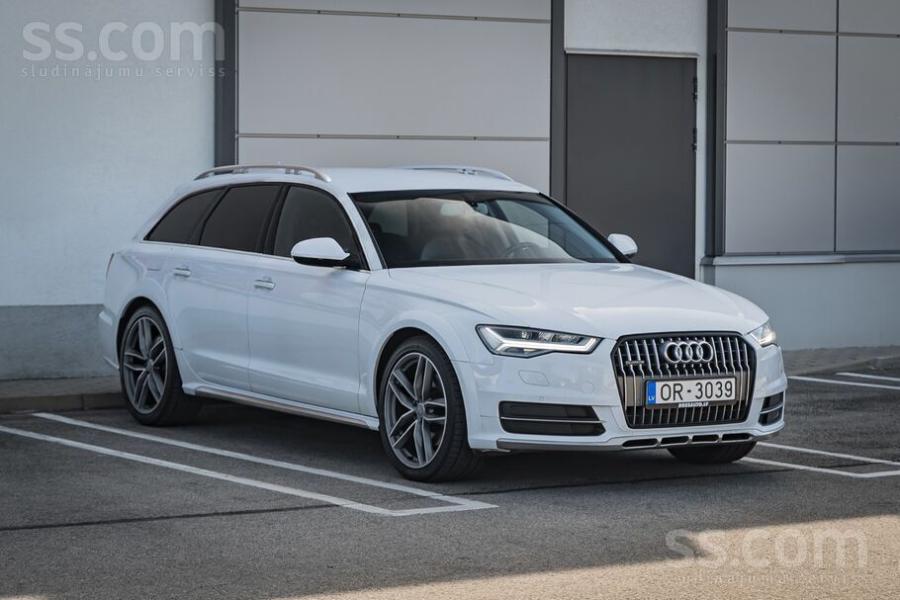 White Audi Allroad 2016 in Riga, with an engine capacity of 3.00 L and mileage of 216 thousand km for 16990 €, photo 4 on AUTOMOTO.COM.LV