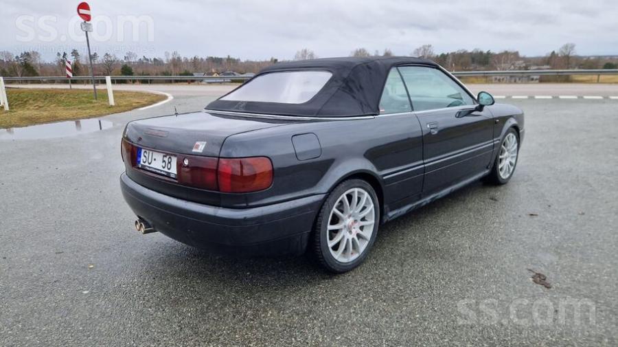 Black Audi Cabriolet 1998 in Riga, with an engine capacity of 2.60 L and mileage of 270 thousand km for 4900 €, photo 4 on AUTOMOTO.COM.LV