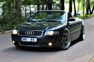 Black Audi Cabriolet 2002 in Riga, with an engine capacity of 2.40 L and mileage of 91 thousand km for 5490 €, photo 3 on AUTOMOTO.COM.LV
