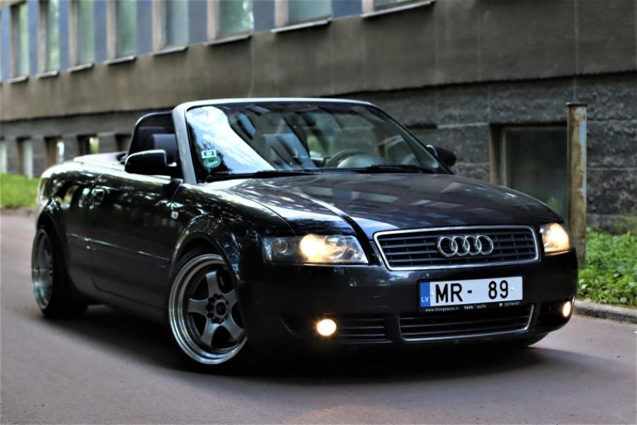 Black Audi Cabriolet 2002 in Riga, with an engine capacity of 2.40 L and mileage of 91 thousand km for 5490 €, photo 5 on AUTOMOTO.COM.LV