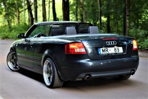Black Audi Cabriolet 2002 in Riga, with an engine capacity of 2.40 L and mileage of 91 thousand km for 5490 €, photo 6 on AUTOMOTO.COM.LV