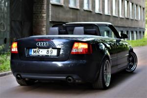 Black Audi Cabriolet 2002 in Riga, with an engine capacity of 2.40 L and mileage of 91 thousand km for 5490 €, photo 8 on AUTOMOTO.COM.LV
