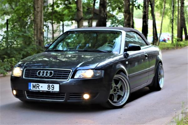 Black Audi Cabriolet 2002 in Riga, with an engine capacity of 2.40 L and mileage of 91 thousand km for 5490 €, photo 8 on AUTOMOTO.COM.LV