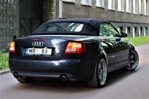 Black Audi Cabriolet 2002 in Riga, with an engine capacity of 2.40 L and mileage of 91 thousand km for 5490 €, photo 14 on AUTOMOTO.COM.LV
