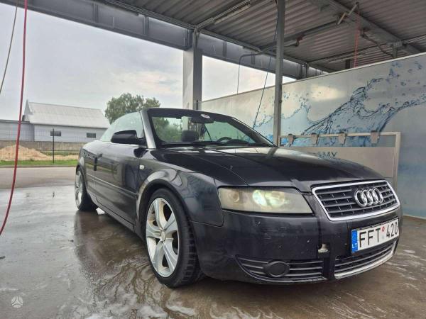 Black Audi Cabriolet 2002 in Prienai, with an engine capacity of 2.50 L and mileage of 418 thousand km for 2000 €, photo 4 on AUTOMOTO.COM.LV