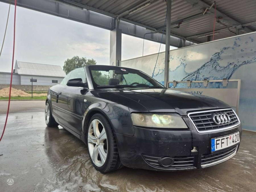 Black Audi Cabriolet 2002 in Prienai, with an engine capacity of 2.50 L and mileage of 418 thousand km for 2000 €, photo 5 on AUTOMOTO.COM.LV