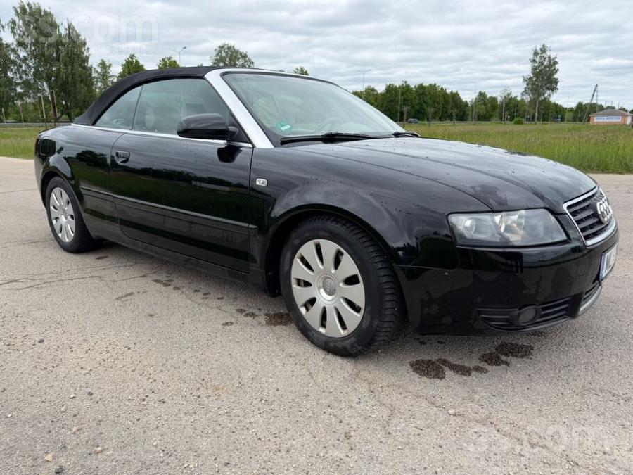 Черный Ауди Cabriolet 2003 в Огре, объемом двигателя 3.00 л и пробегом 0 тыс. км за 4440 €, фото 1 на AUTOMOTO.COM.LV