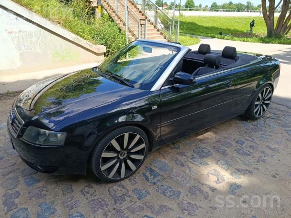 Melns Audi Cabriolet 2004 Jēkabpils, ar dzinēja tilpumu 2.50 L un nobraukumu 306 tūkst. km par 3750 €, foto 1 vietnē AUTOMOTO.COM.LV