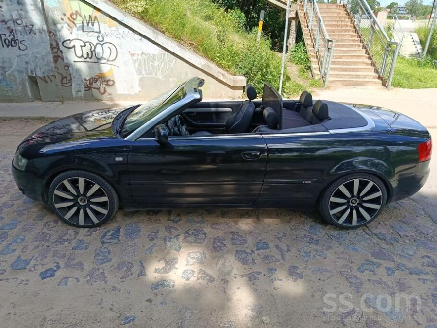 Melns Audi Cabriolet 2004 Jēkabpils, ar dzinēja tilpumu 2.50 L un nobraukumu 306 tūkst. km par 3750 €, foto 3 vietnē AUTOMOTO.COM.LV