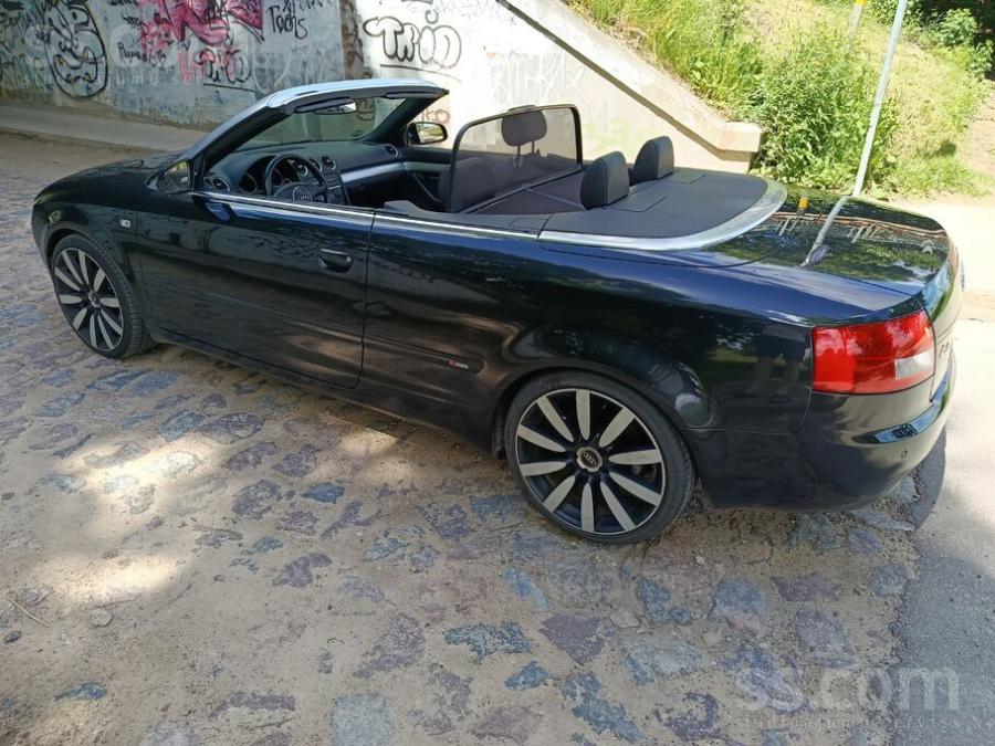 Melns Audi Cabriolet 2004 Jēkabpils, ar dzinēja tilpumu 2.50 L un nobraukumu 306 tūkst. km par 3750 €, foto 4 vietnē AUTOMOTO.COM.LV