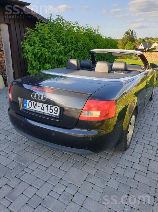 Black Audi Cabriolet 2004 in Aluksne, with an engine capacity of 2.50 L and mileage of 333 thousand km for 2400 €, photo 1 on AUTOMOTO.COM.LV