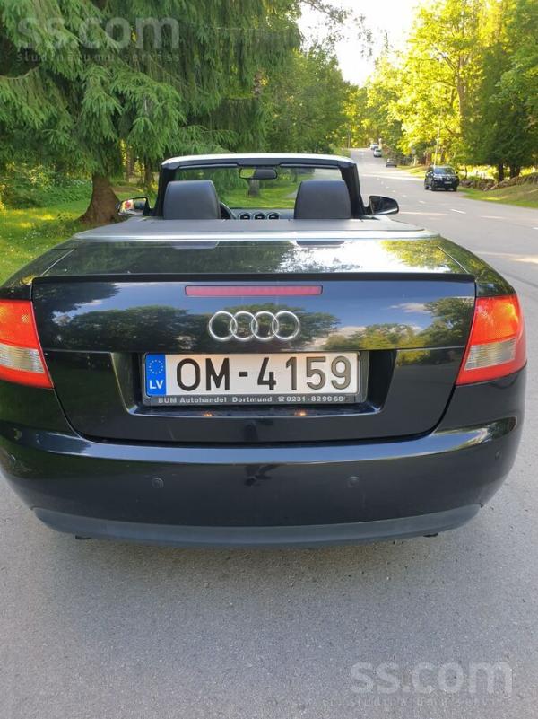 Black Audi Cabriolet 2004 in Aluksne, with an engine capacity of 2.50 L and mileage of 333 thousand km for 2400 €, photo 4 on AUTOMOTO.COM.LV