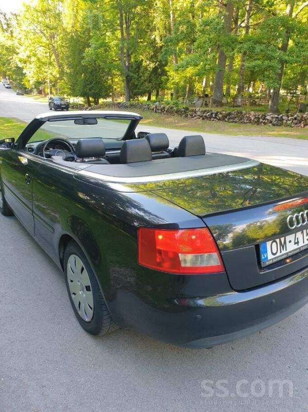 Black Audi Cabriolet 2004 in Aluksne, with an engine capacity of 2.50 L and mileage of 333 thousand km for 2400 €, photo 9 on AUTOMOTO.COM.LV