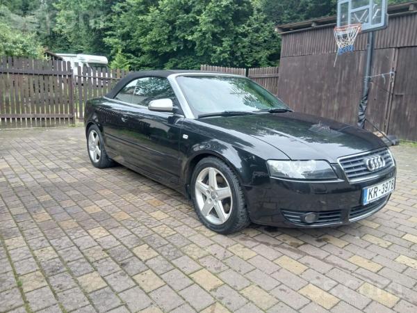 Black Audi Cabriolet 2004 in Ogre, with an engine capacity of 2.50 L and mileage of 253 thousand km for 3200 €, photo 2 on AUTOMOTO.COM.LV