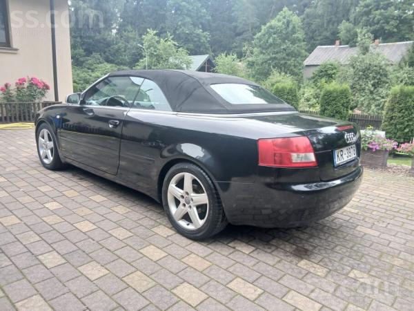 Black Audi Cabriolet 2004 in Ogre, with an engine capacity of 2.50 L and mileage of 253 thousand km for 3200 €, photo 3 on AUTOMOTO.COM.LV