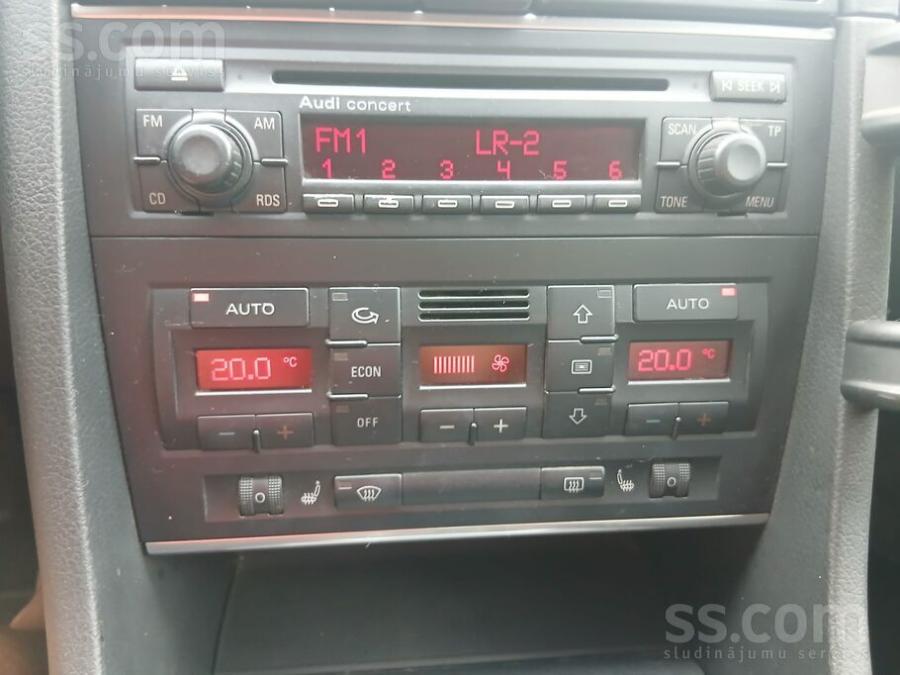 Black Audi Cabriolet 2004 in Ogre, with an engine capacity of 2.50 L and mileage of 253 thousand km for 3200 €, photo 13 on AUTOMOTO.COM.LV
