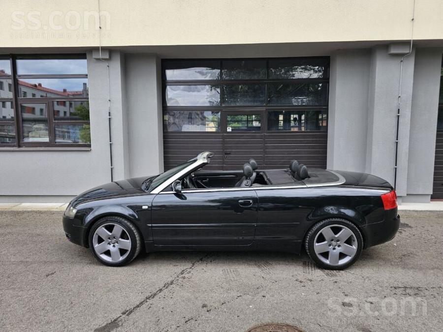 Black Audi Cabriolet 2005 in Jelgava, with an engine capacity of 2.50 L and mileage of 322 thousand km for 3495 €, photo 12 on AUTOMOTO.COM.LV