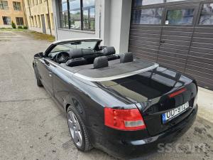 Black Audi Cabriolet 2005 in Jelgava, with an engine capacity of 2.50 L and mileage of 322 thousand km for 3495 €, photo 16 on AUTOMOTO.COM.LV