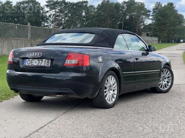 Black Audi Cabriolet 2005 in Rezekne, with an engine capacity of 2.50 L and mileage of 283 thousand km for 1750 €, photo 4 on AUTOMOTO.COM.LV