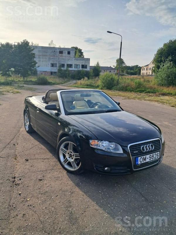 Black Audi Cabriolet 2006 in Preili, with an engine capacity of 3.20 L and mileage of 148 thousand km for 4900 €, photo 1 on AUTOMOTO.COM.LV