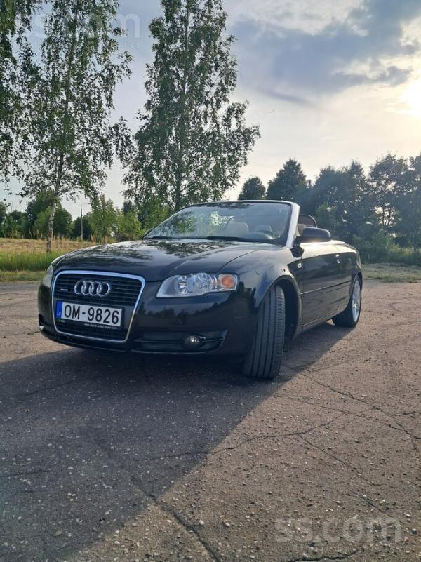 Black Audi Cabriolet 2006 in Preili, with an engine capacity of 3.20 L and mileage of 148 thousand km for 4900 €, photo 2 on AUTOMOTO.COM.LV