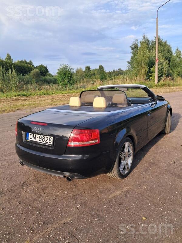 Black Audi Cabriolet 2006 in Preili, with an engine capacity of 3.20 L and mileage of 148 thousand km for 4900 €, photo 4 on AUTOMOTO.COM.LV